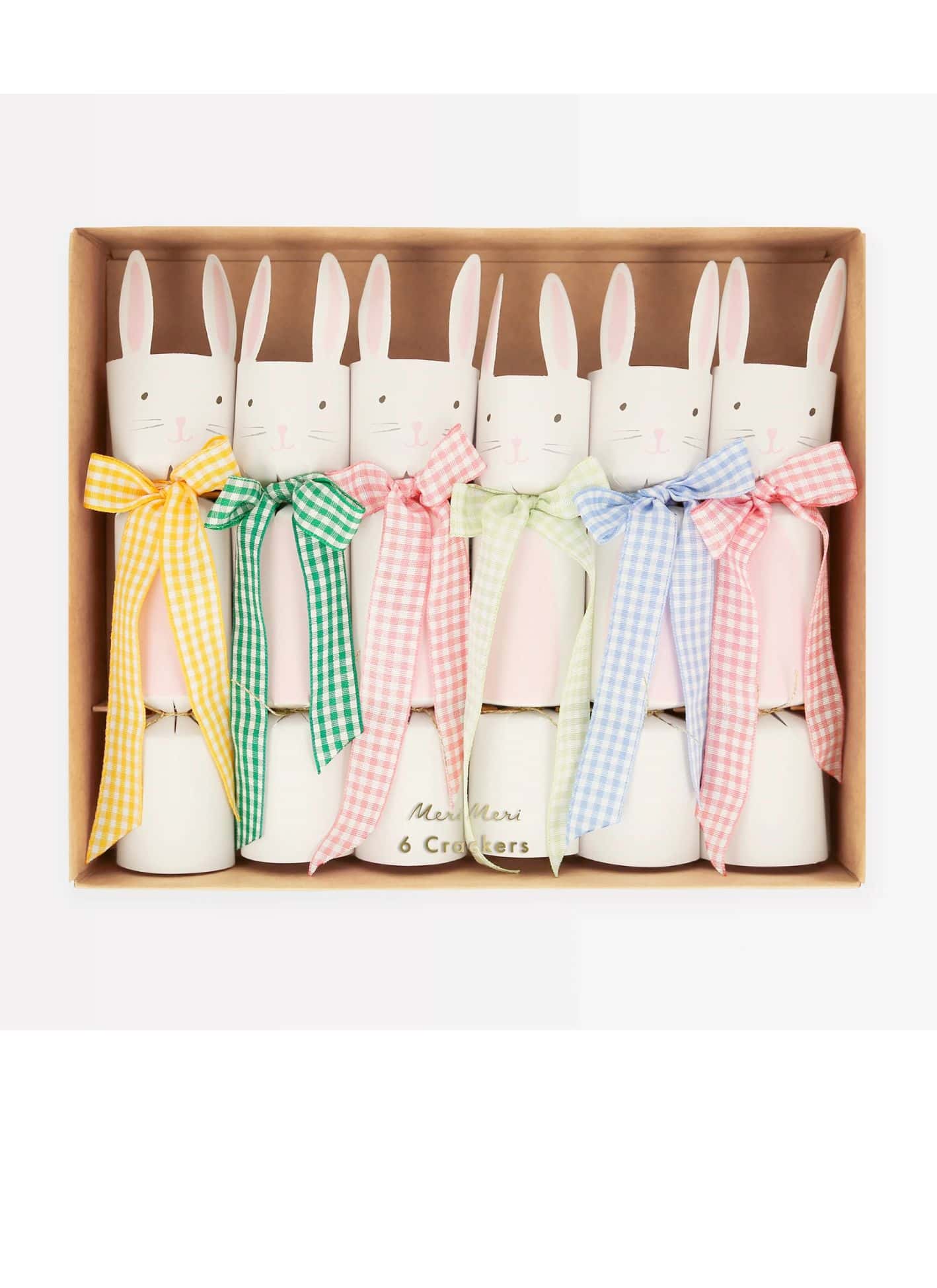 Gingham Bow Bunny Crackers (x 6) – Heather Taylor Home