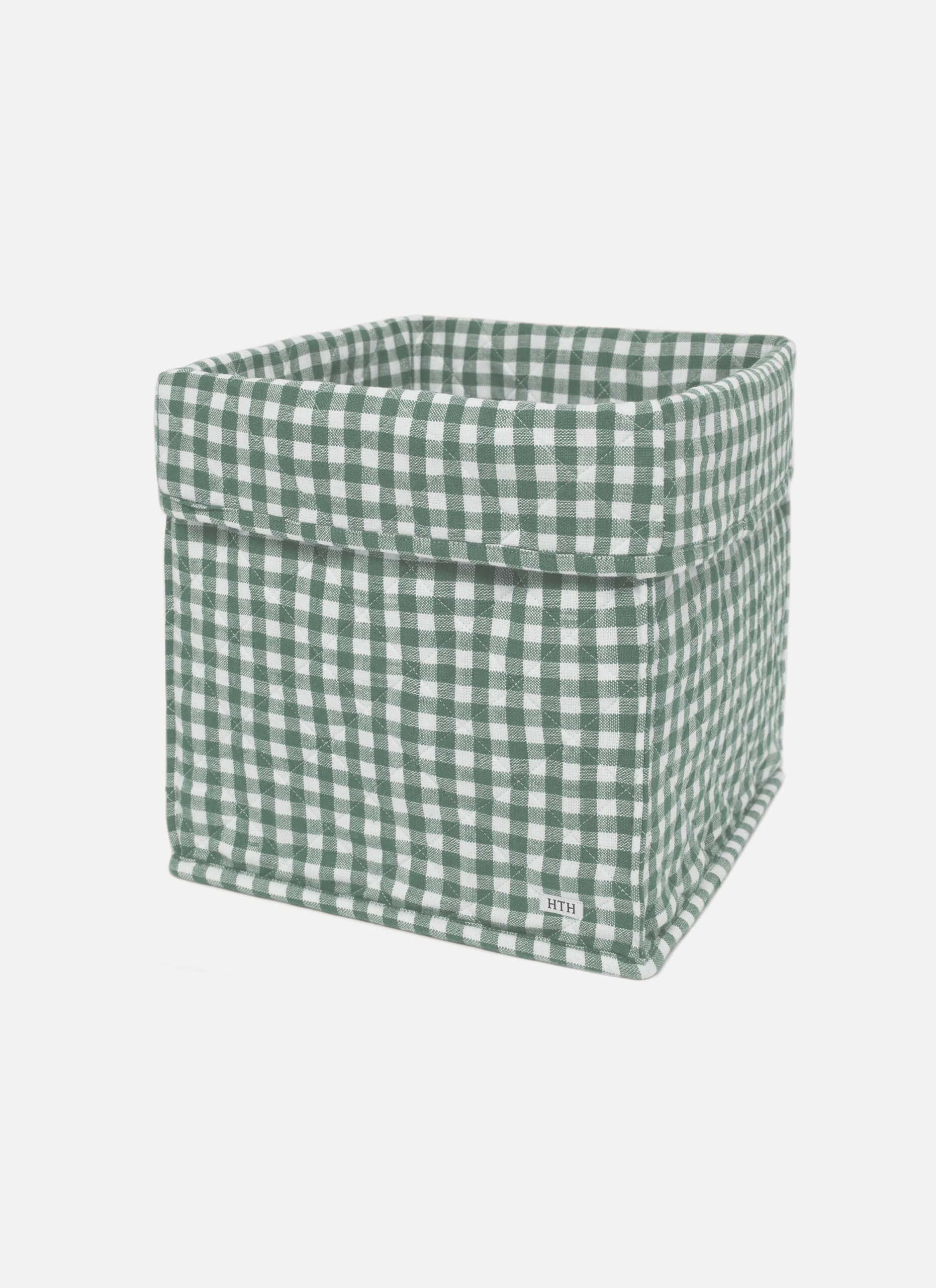 MINI GINGHAM - Sage Quilted Storage Box – Heather Taylor Home