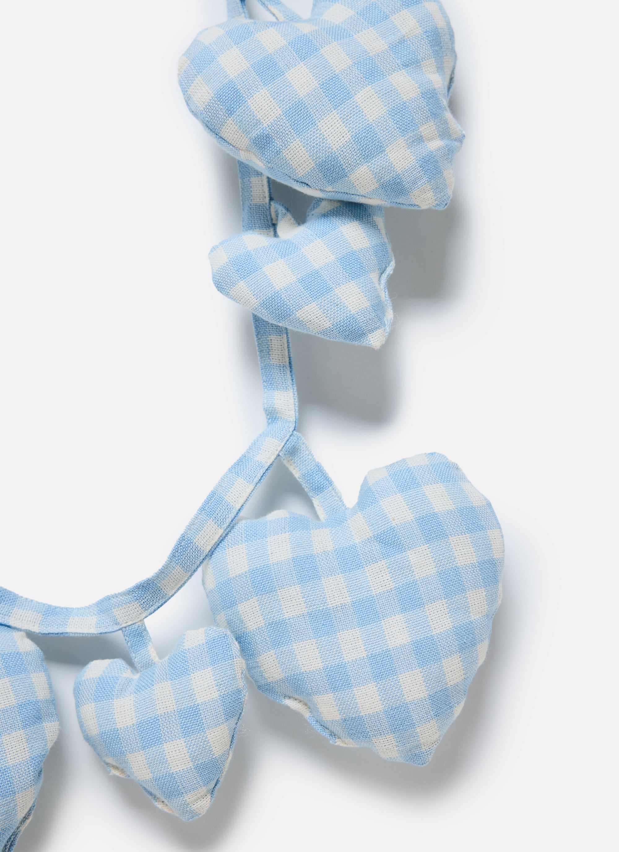 MINI GINGHAM - Baby Blue Hearts Garland – Heather Taylor Home