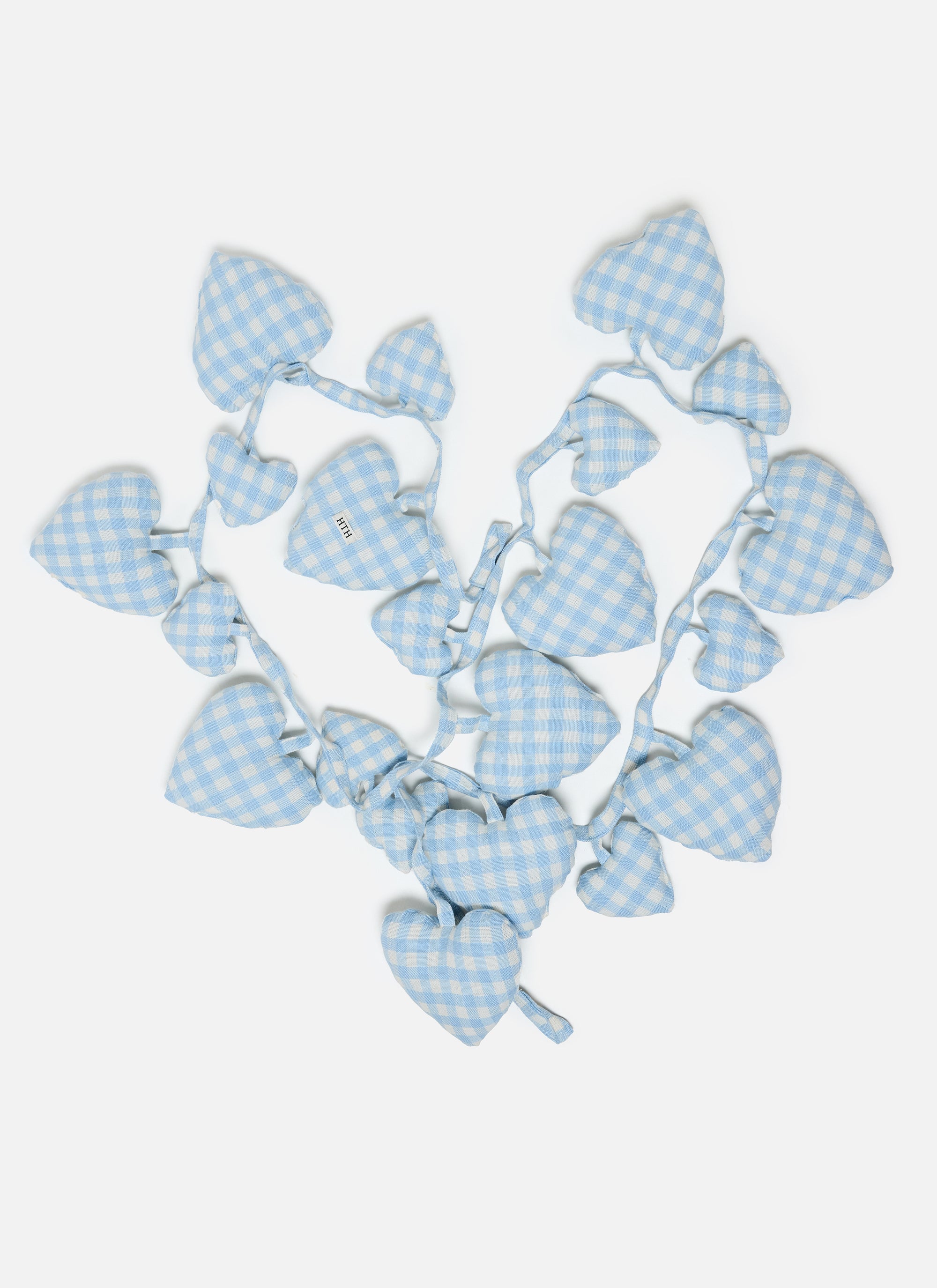 MINI GINGHAM - Baby Blue Hearts Garland – Heather Taylor Home