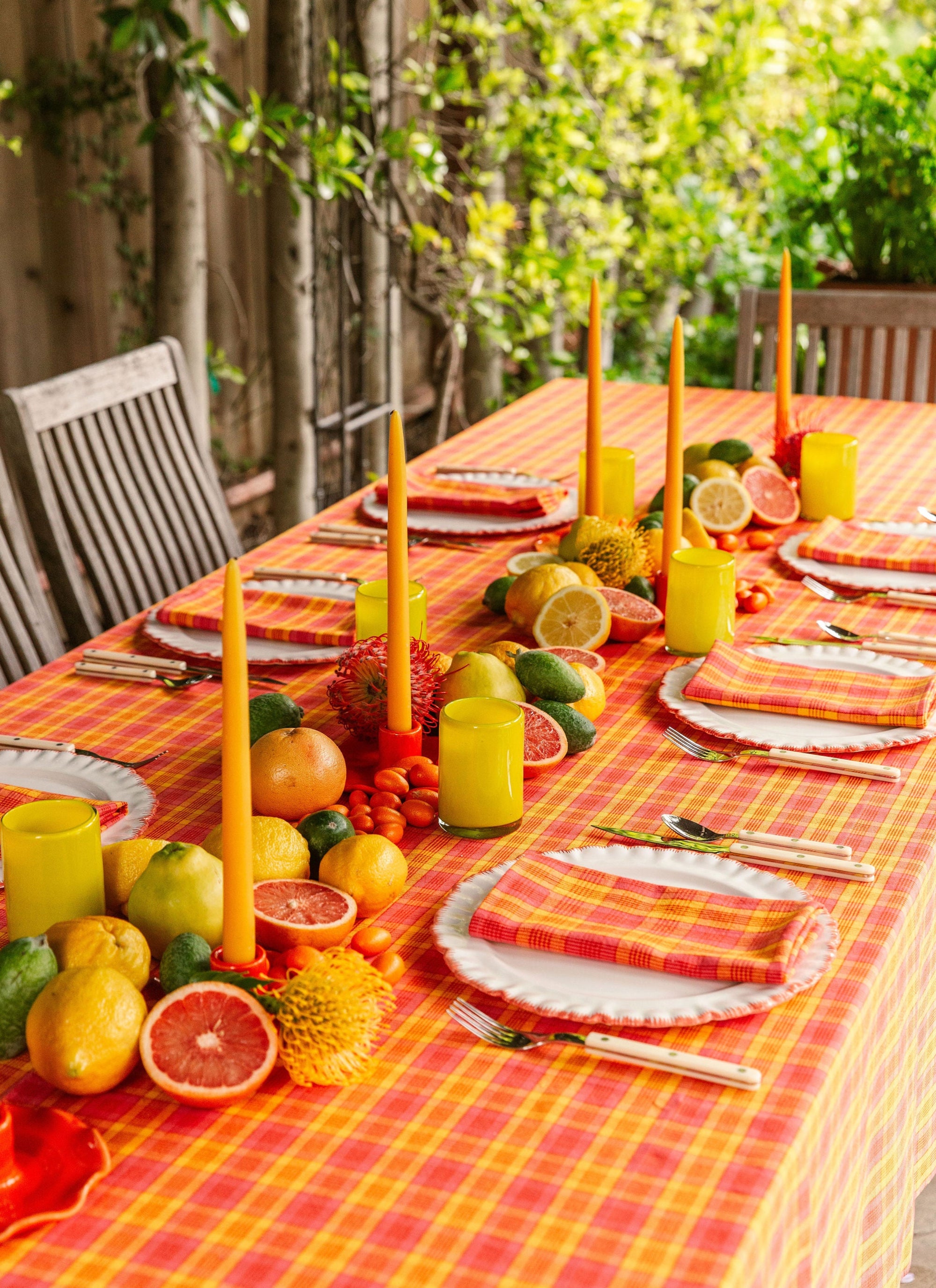 NANTUCKET PLAID - Citrus Tablecloth – Heather Taylor Home