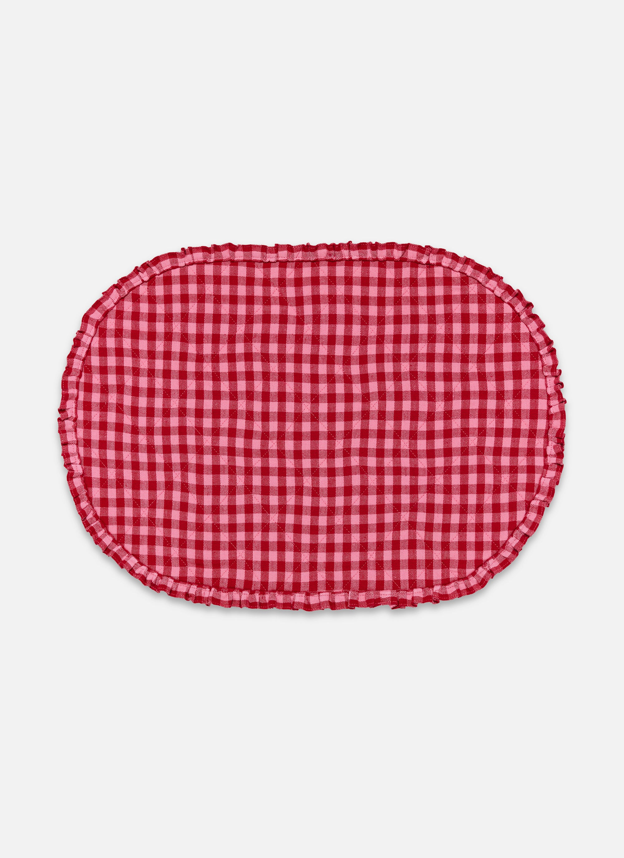 MINI GINGHAM - Valentine Oval Placemat – Heather Taylor Home