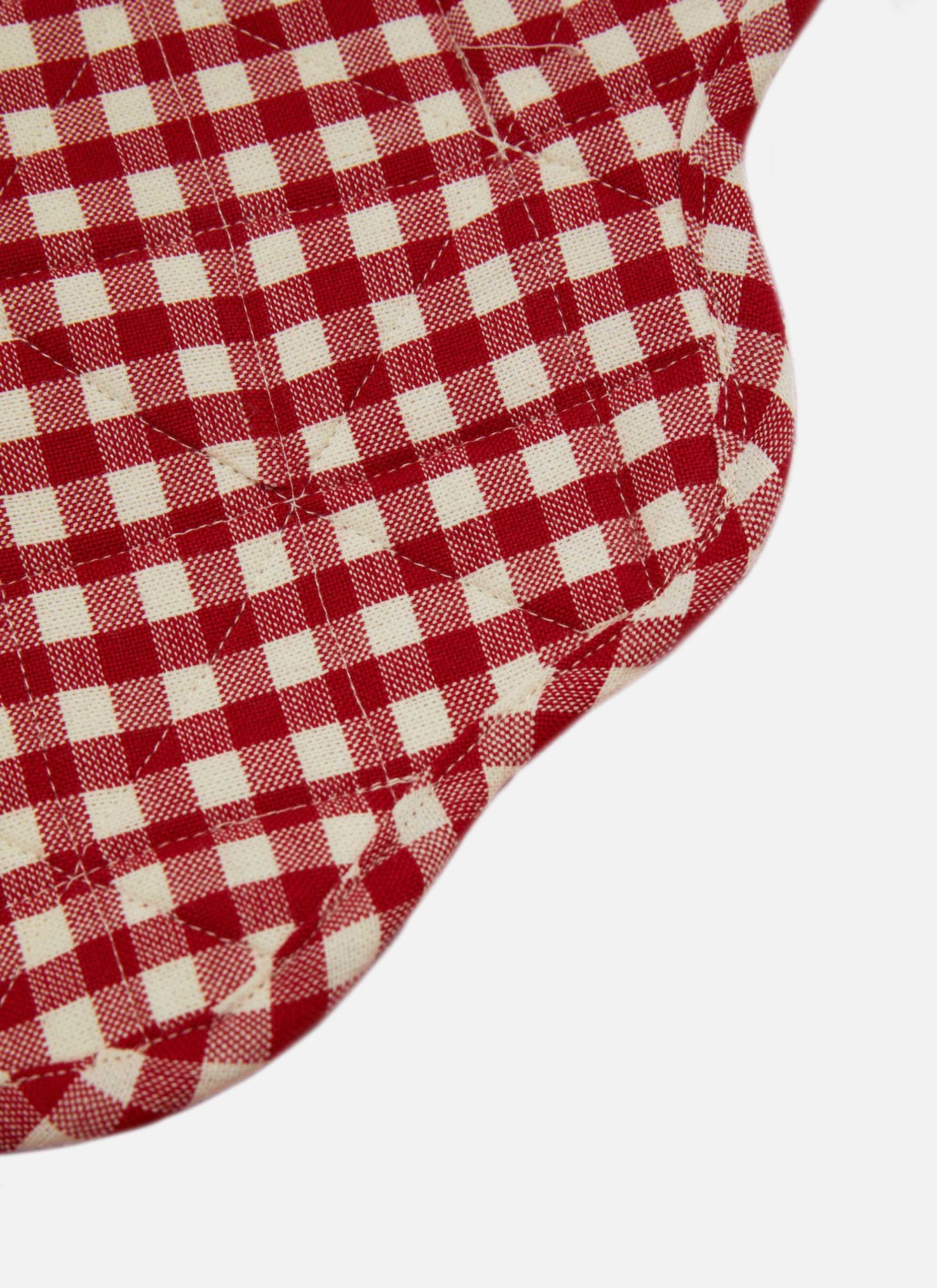 MINI GINGHAM Red Scalloped Edge Placemat – Heather Taylor Home