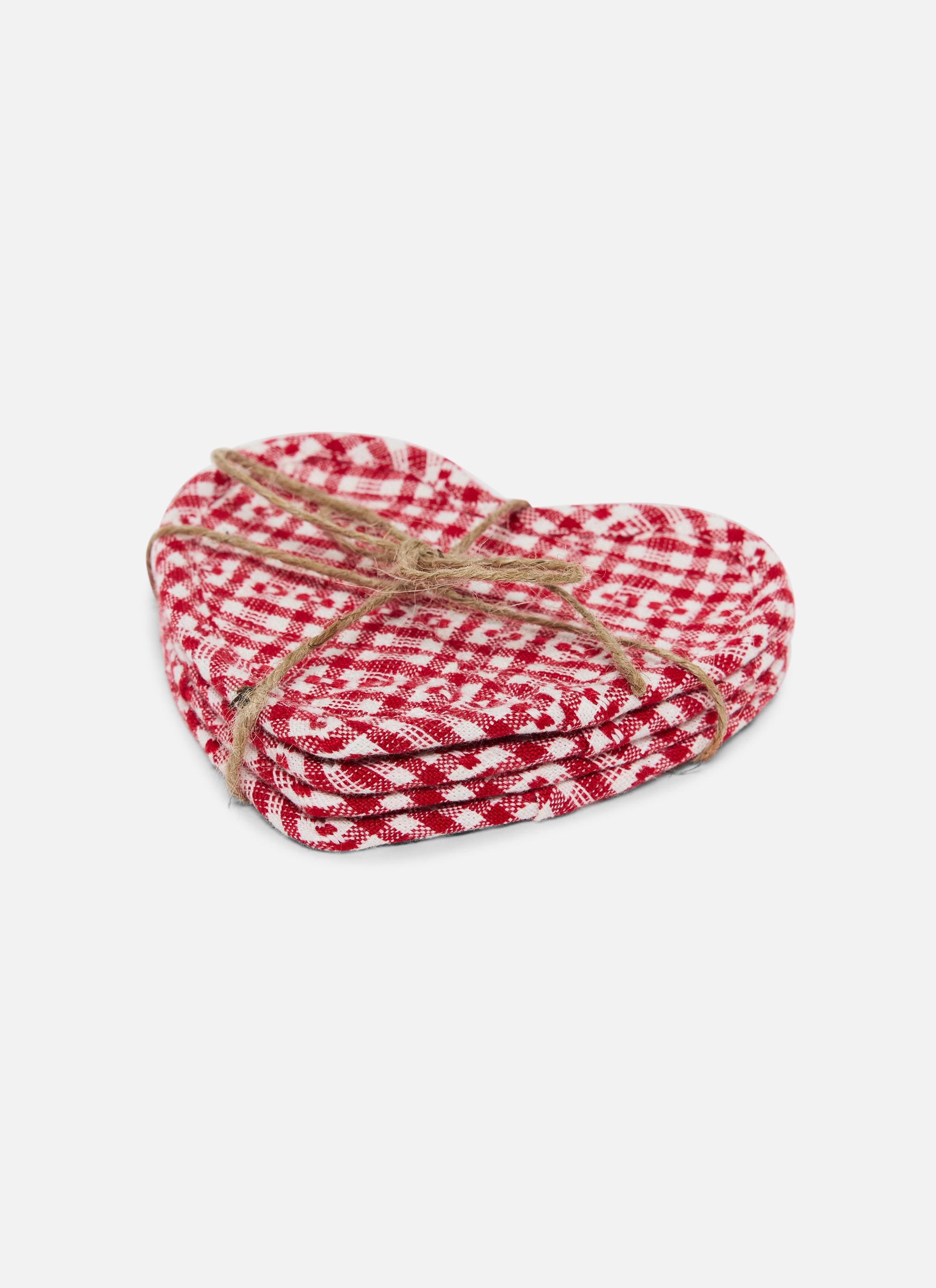 SOHO - Red Quilted Heart Coasters – Heather Taylor Home
