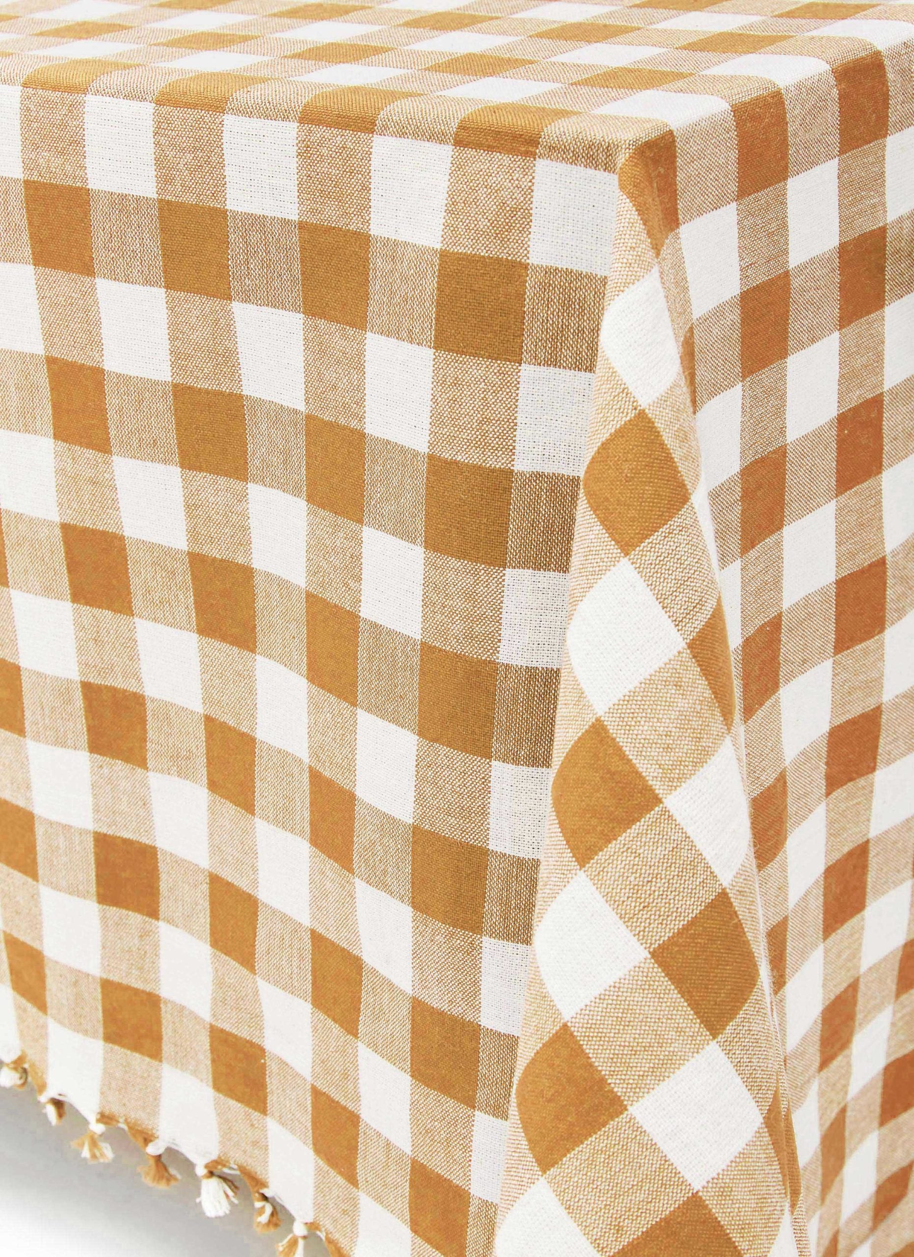 GINGHAM - Goldenrod Tablecloth – Heather Taylor Home